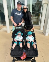 GARY OWEN AND BRIANNA JOHNSON CELEBRATE THEIR TWINS' 1ST BIRTHDAY