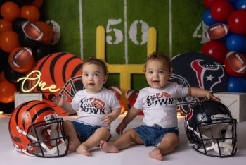 GARY OWEN AND BRIANNA JOHNSON CELEBRATE THEIR TWINS' 1ST BIRTHDAY