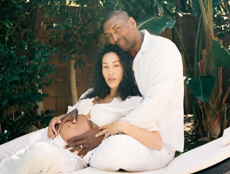METTA WORLD PEACE AND HIS WIFE MAYA POSE IN SWEET MATERNITY SHOOT