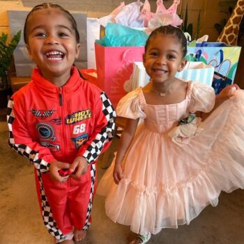 USHER AND WIFE, JENN GOICOECHEA, THROW JOINT PARTY FOR THEIR KIDS