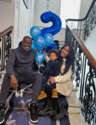 BRIAN MCKNIGHT AND WIFE LEILANI CELEBRATE SON'S '2ND TRIP AROUND THE WORLD'