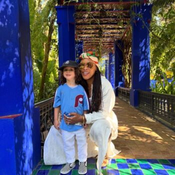 EVE, HUSBAND MAXIMILLION, AND SON LIVE IT UP IN MOROCCO