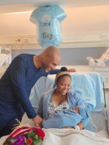 KENNY LATTIMORE AND FAITH JENKINS WELCOME BABY BOY ROMAN ROBERT LATTIMORE
